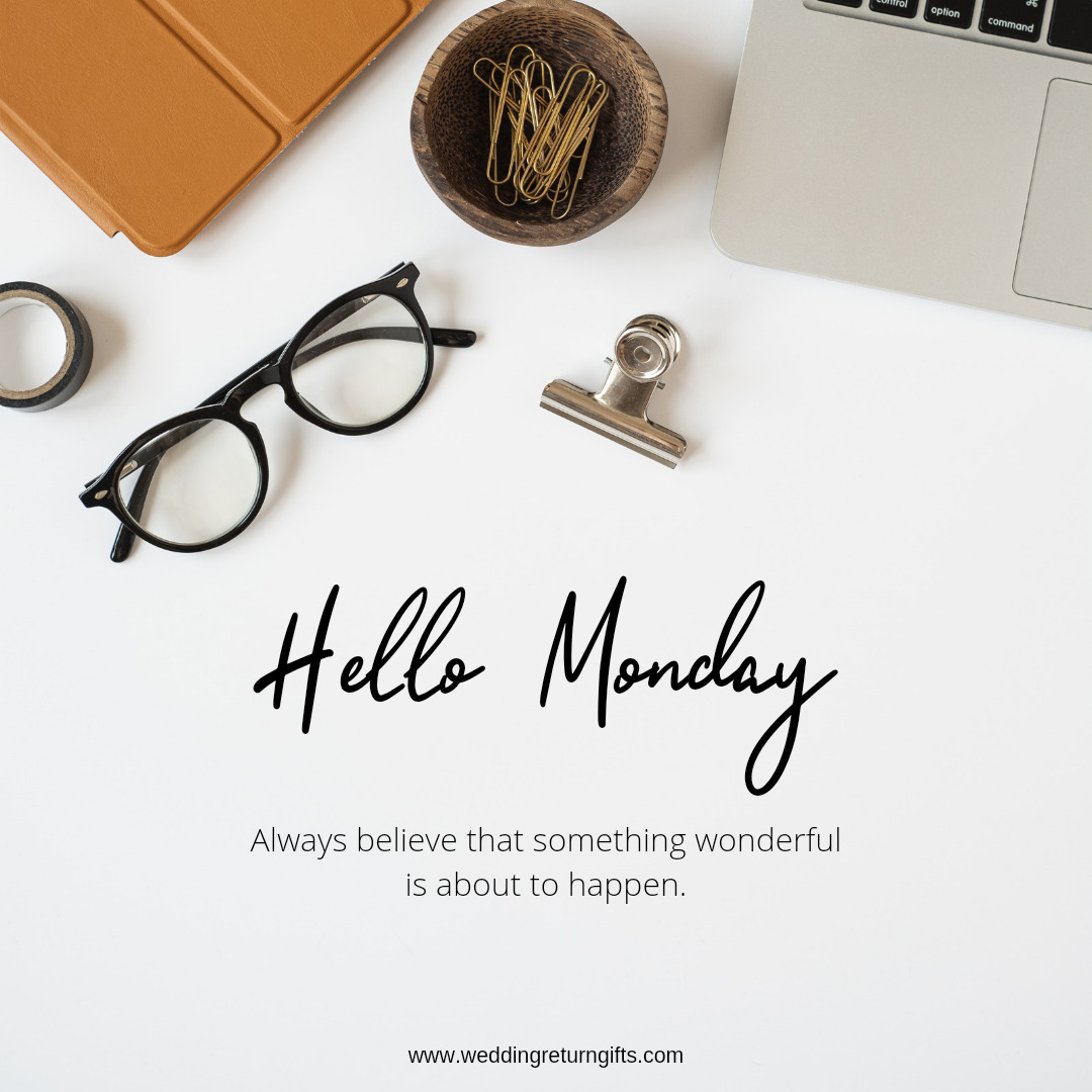 Good Morning Monday - Wedding Return Gifts Blog