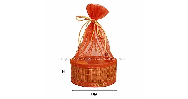 Kora Grass Potli Boxes for Mehandi | International Shipping available